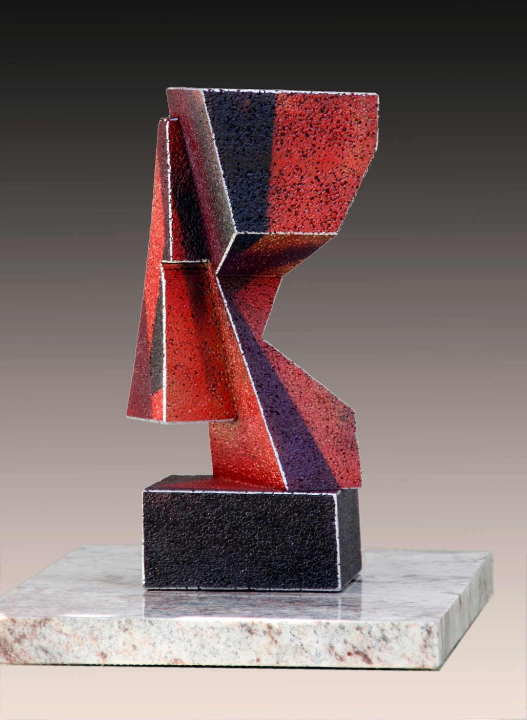 DOUBLE AGENT - Abstract Sculpture. Cast Metal Maquette. Possible ...