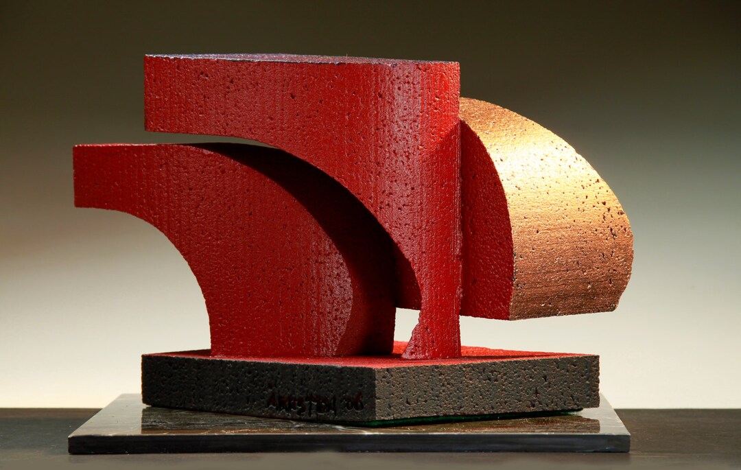 DITTO -abstract Sculpture. Cast Metal Maquette Desktop Tabletop Art ...