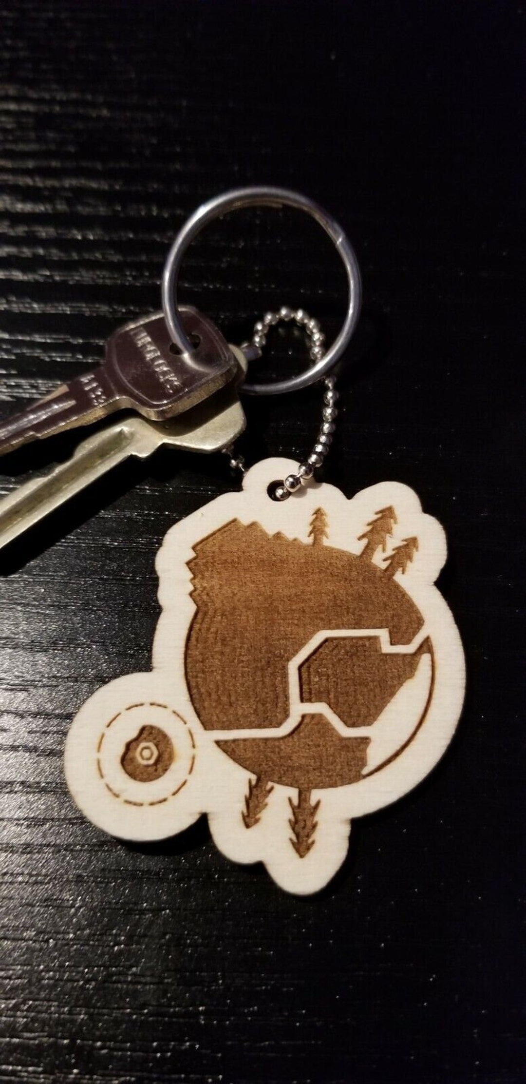 Outer Wilds Timber Hearth Keychain Laser Engraved - Etsy