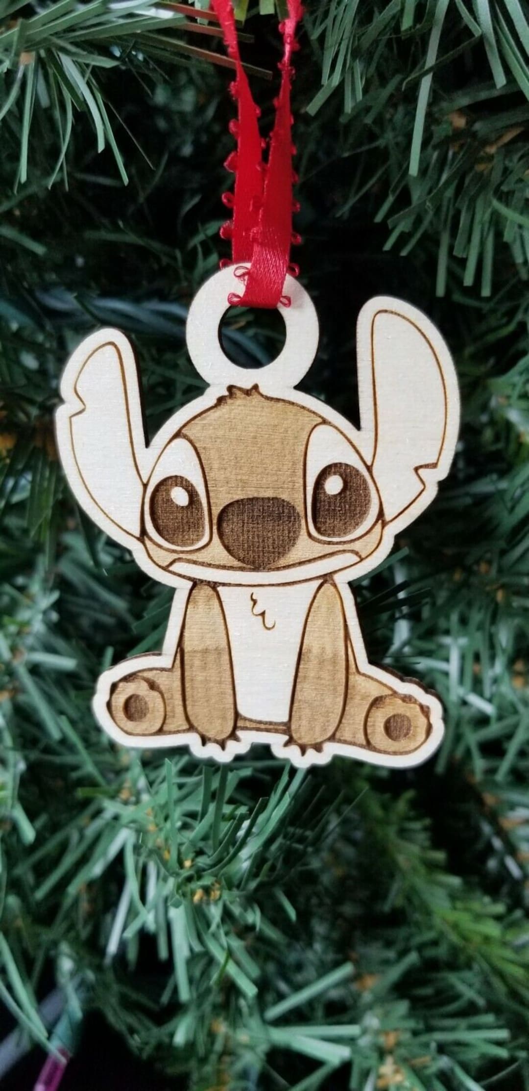 Stitch Laser Engraved Ornament Lilo and Stitch - Etsy