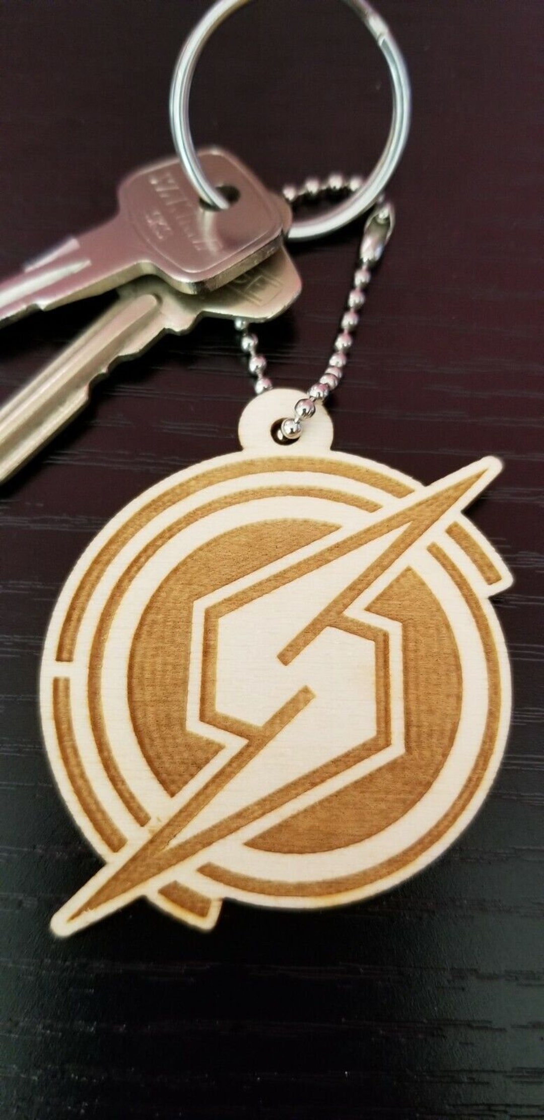 Metroid Screw Attack Keychain Laser Engraved Samus Aran - Etsy