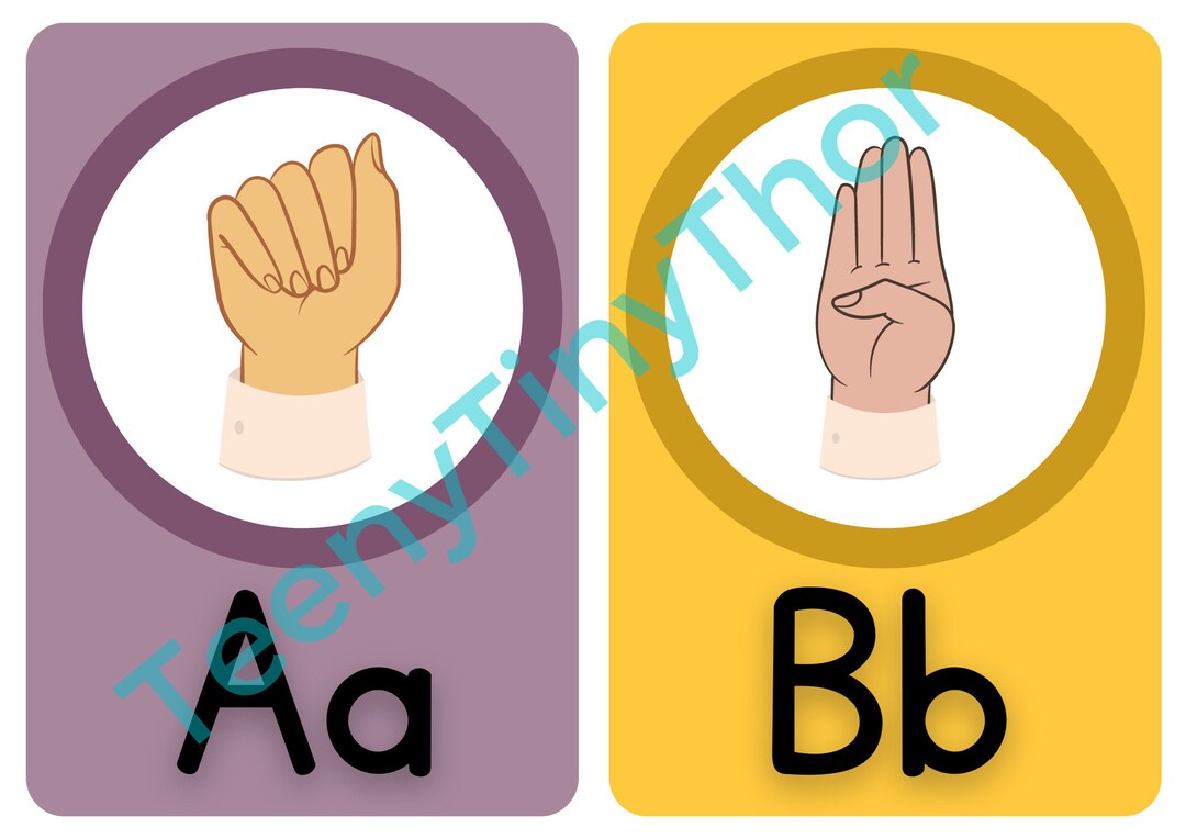 ASL Flashcards, American Sign Language, Classroom Resources ...