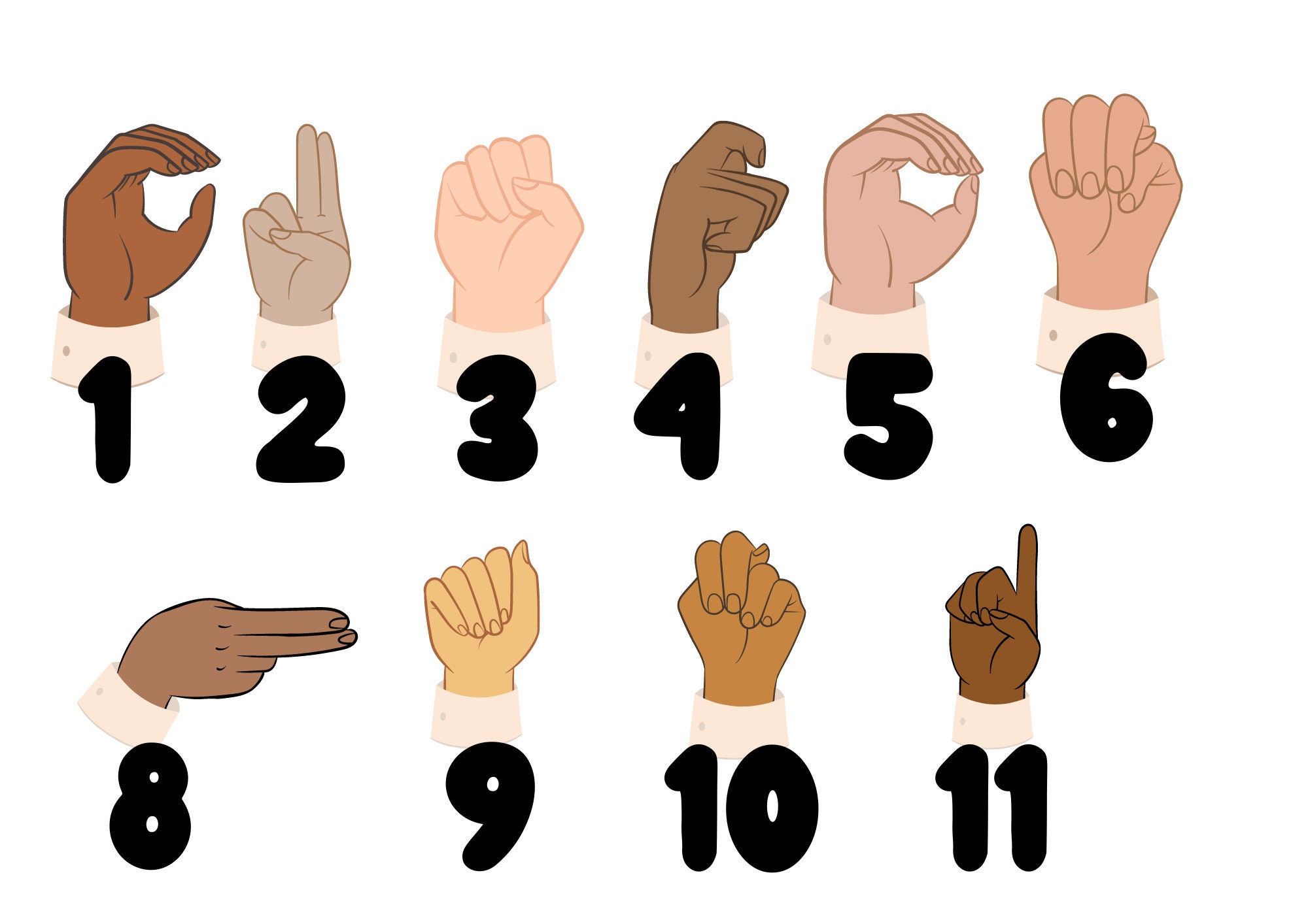 ASL Custom Skin Tone Change, Additional Backgrounds, Custom Words ...