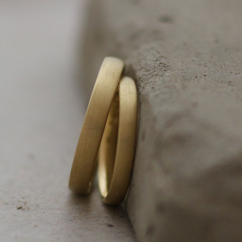 Matte Wedding Ring - Etsy UK