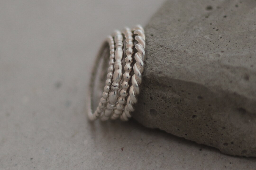 Slip Ring Stacking Ring Silver Plug-in Ring - Etsy