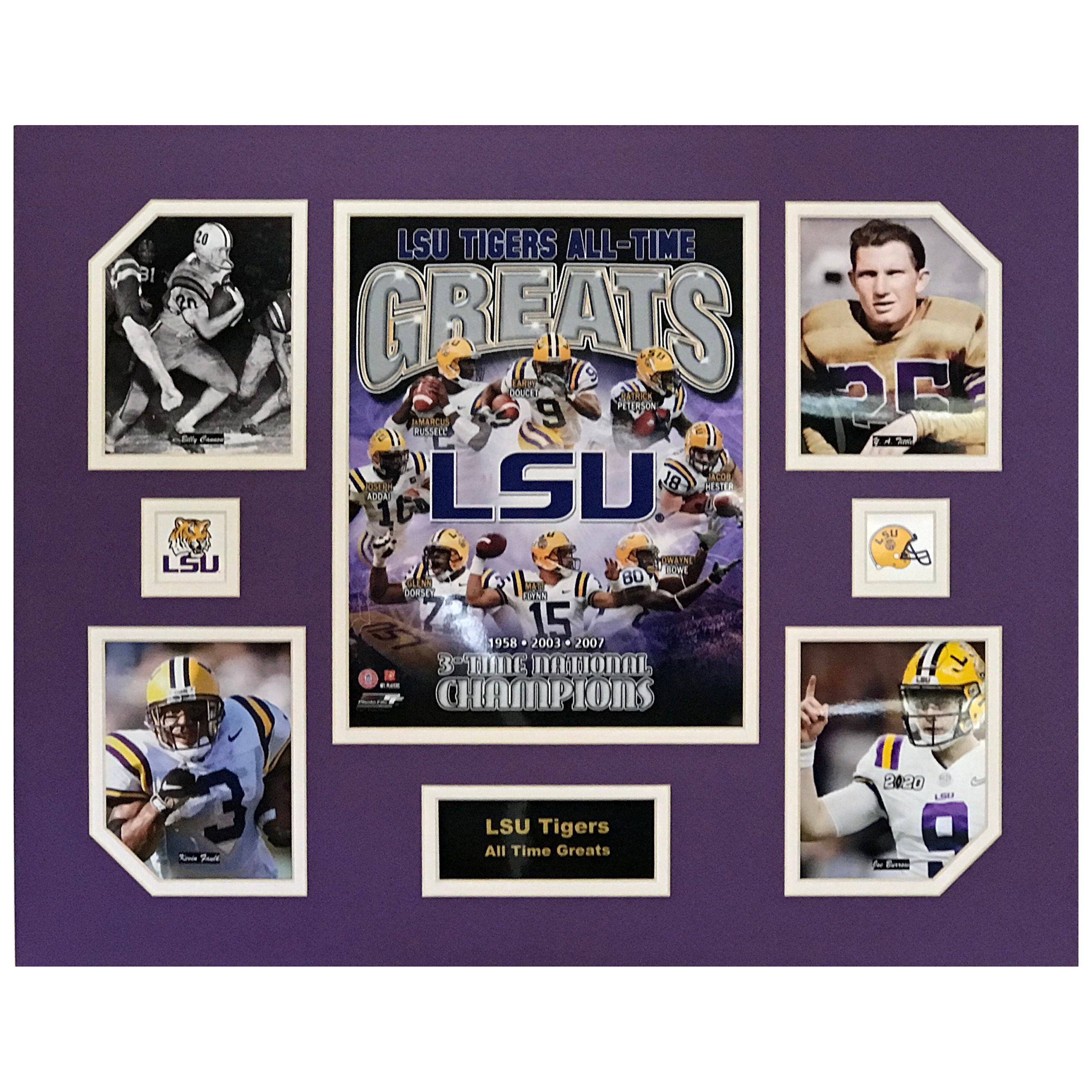 LSU Tigers NCAA College Football All-Time Greats 16 x 20 inch | Etsy