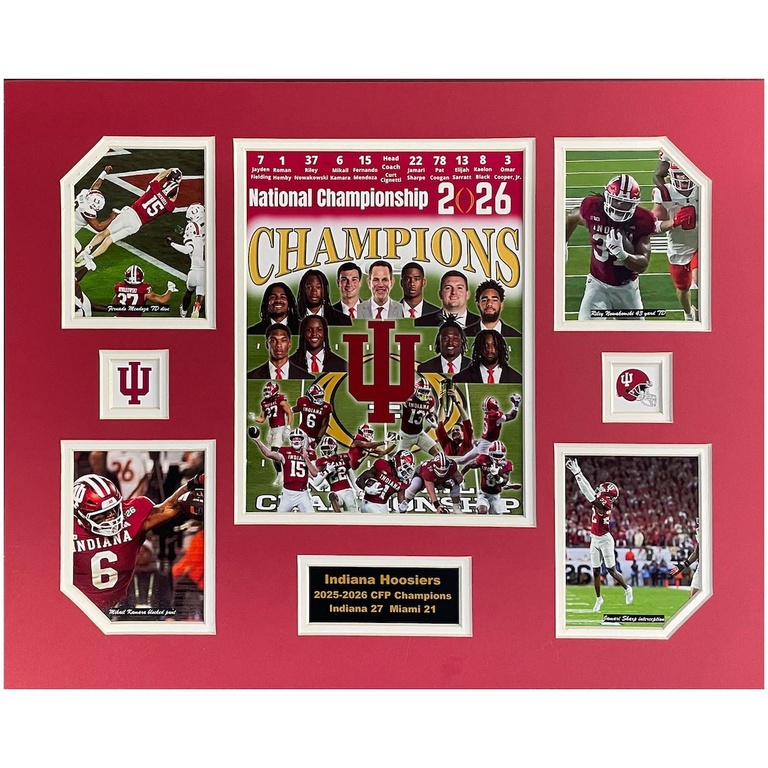Indiana U Hoosiers 2025-26 NCAA CFP Champions 16 X 20 Inch Collage - Etsy
