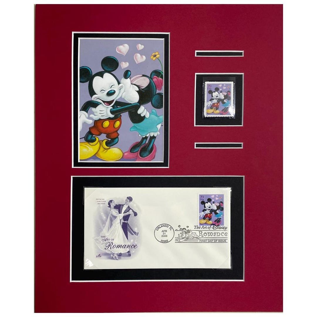 Disney Stamp and First Day Cover Art - Mickey and Minnie Mouse Art of ...