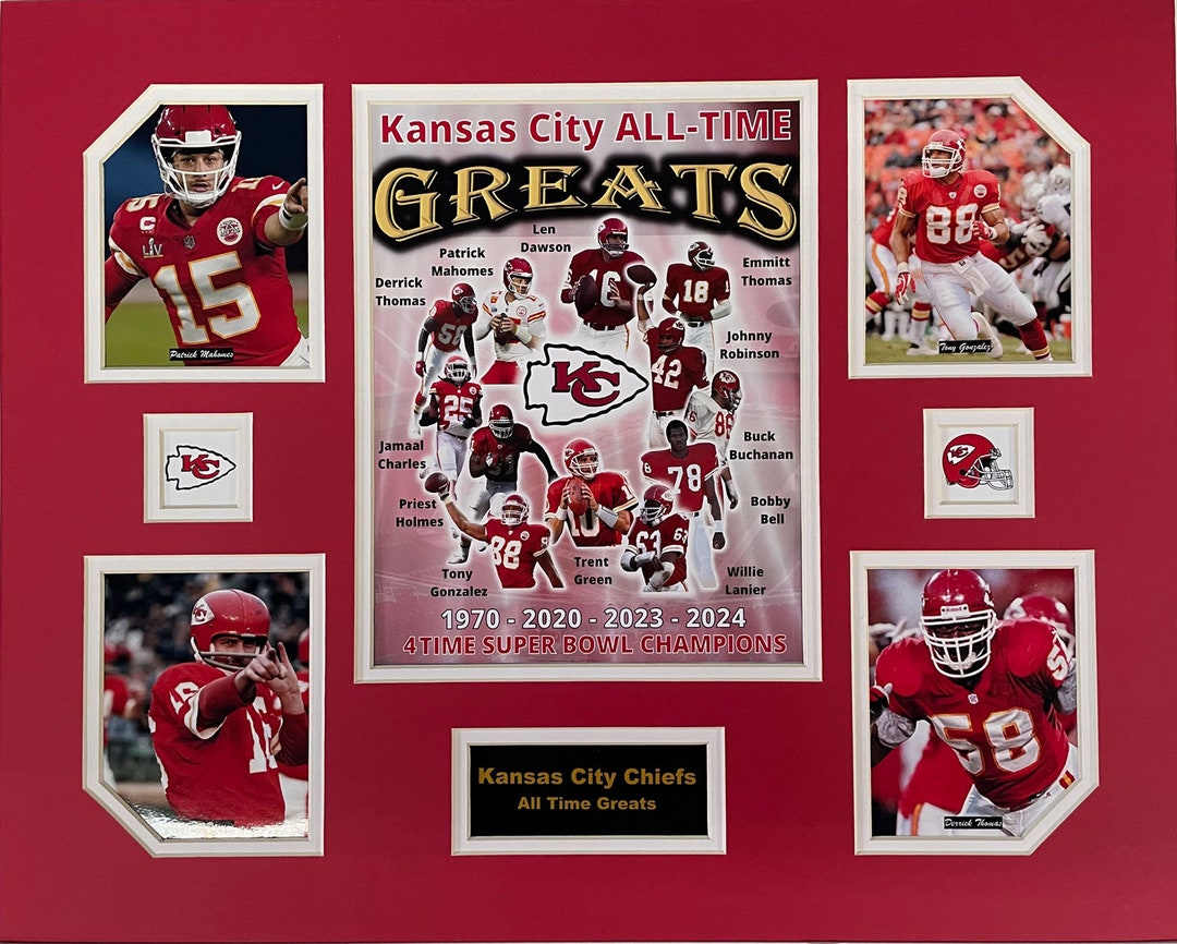 Kansas City Chiefs NFL Football All-time Greats 16 X 20 Inch Collage - Etsy