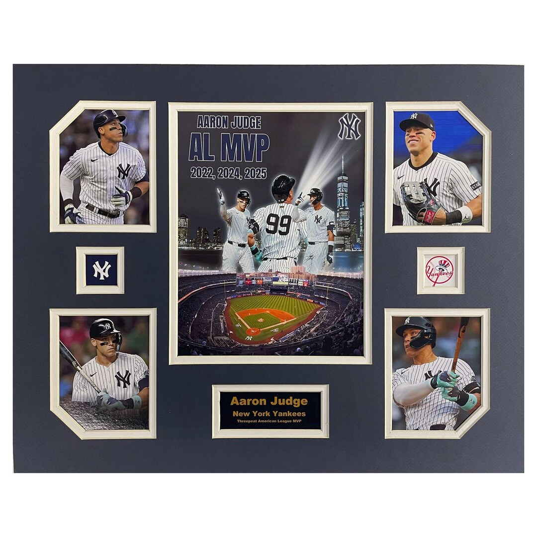 Aaron Judge 3 Time MVP New York Yankees MLB Baseball 16 X 20 Inch ...