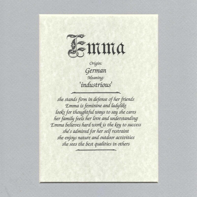 Name Origin Print - Etsy