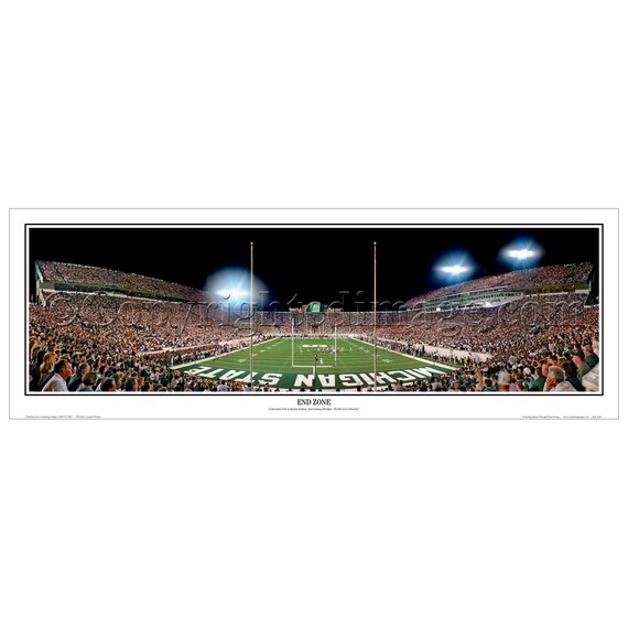 MICHIGAN STATE U SPARTANS end Zone Spartan Stadium - Etsy