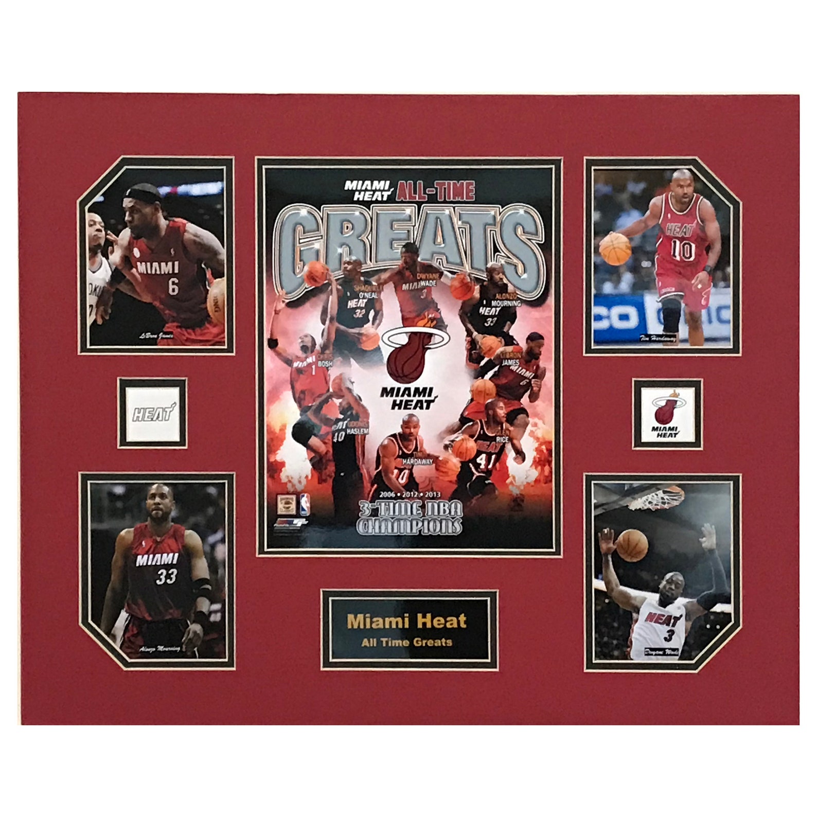 Miami Heat NBA Basketball All-Time Greats 16 x 20 inch Collage | Etsy