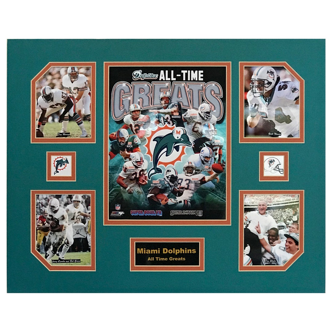 Miami Dolphins NFL Football All-time Greats 16 X 20 Inch Collage - Etsy