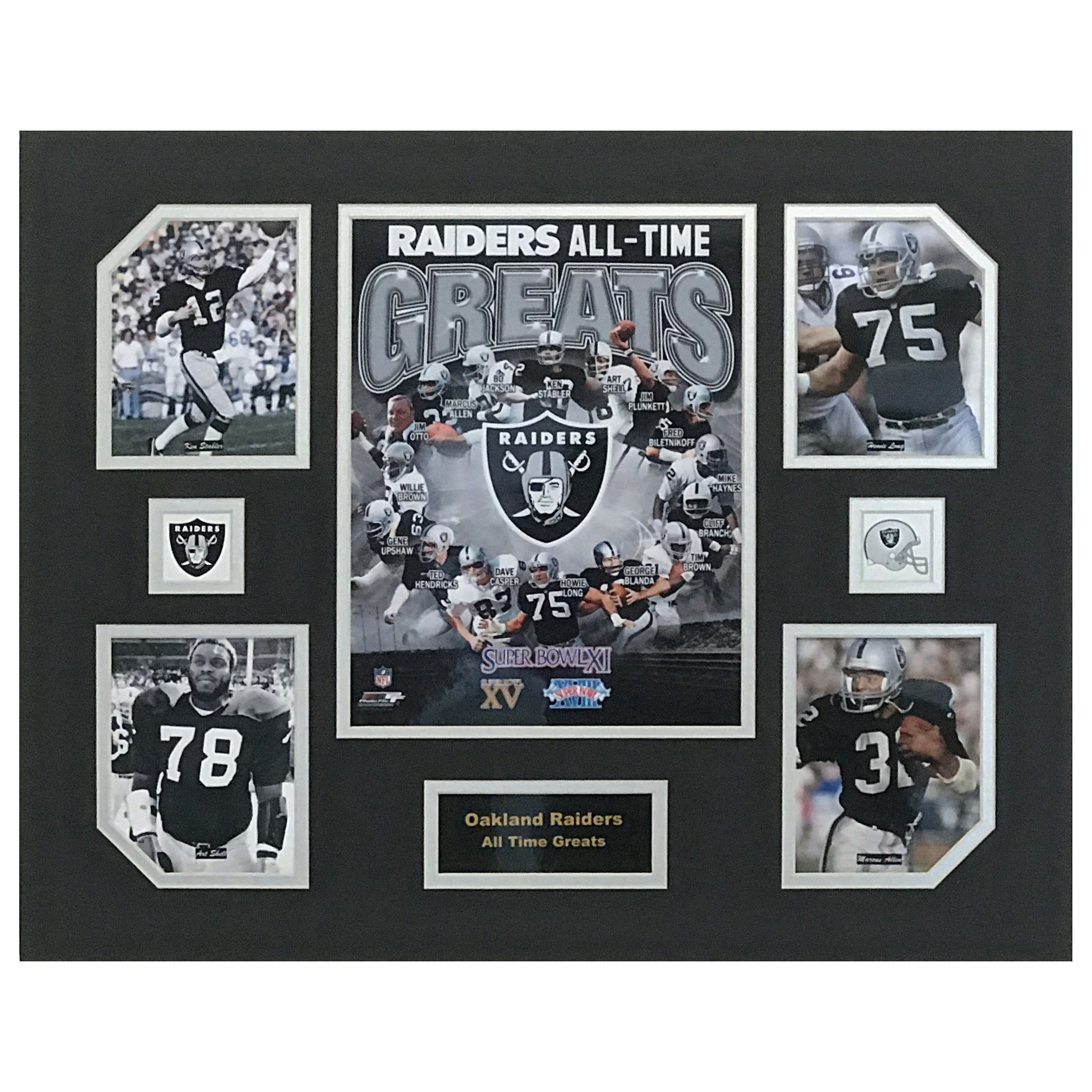 Oakland Raiders NFL Football All-time Greats 16 X 20 Inch Collage - Etsy