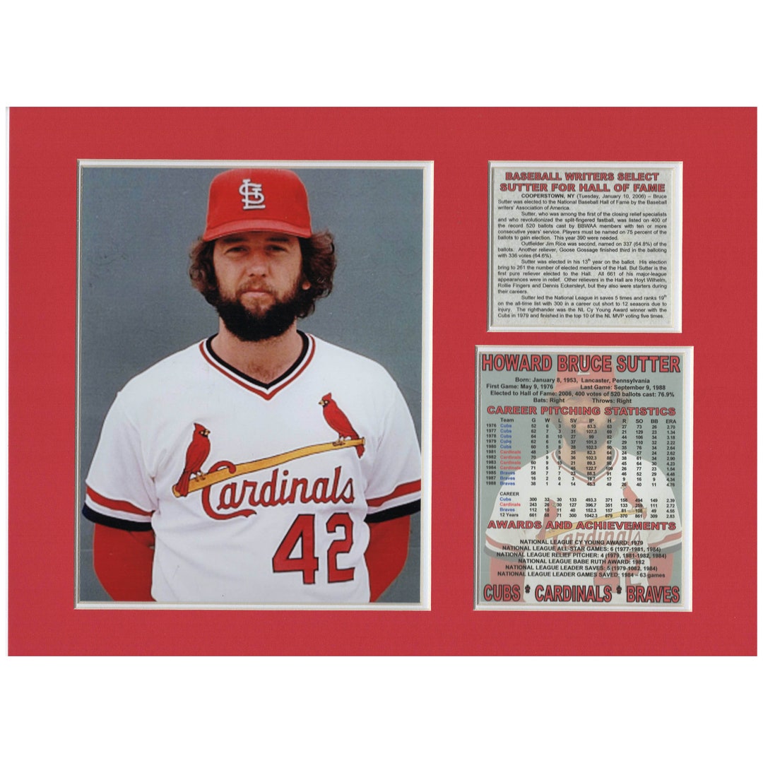Bruce Sutter St Louis Cardinals Hall of Fame Tribute - Etsy