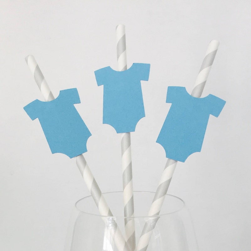 Baby Boy Baby Shower Straws - Etsy