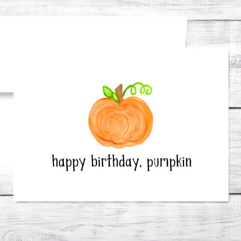 Happy Birthday Pumpkin - Etsy