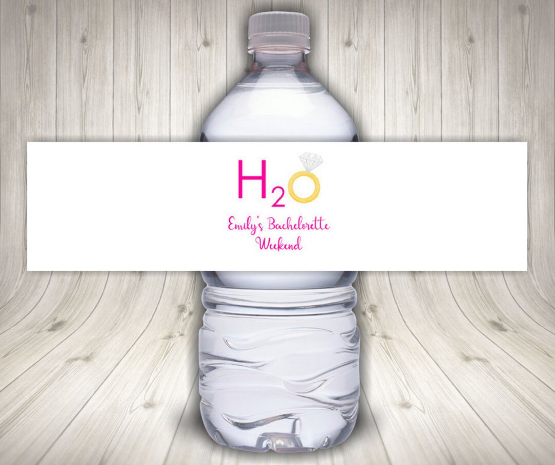 Bachelorette Party Water Bottle Labels - Last Fling Before the Ring ...