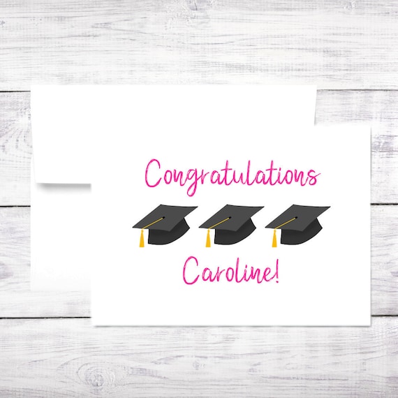 Personalized Graduation Card High School College | Etsy