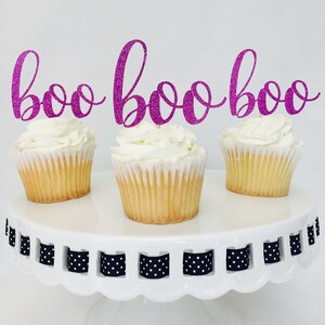 12 Boo Cupcake Toppers - Halloween - Halloween Party - Scary - Party ...