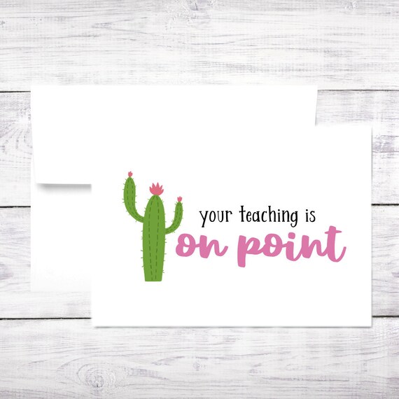 Teacher Card Thank You Card School Funny Teacher | Etsy