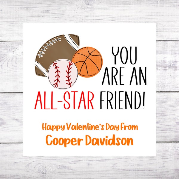 Sports Valentine - Etsy