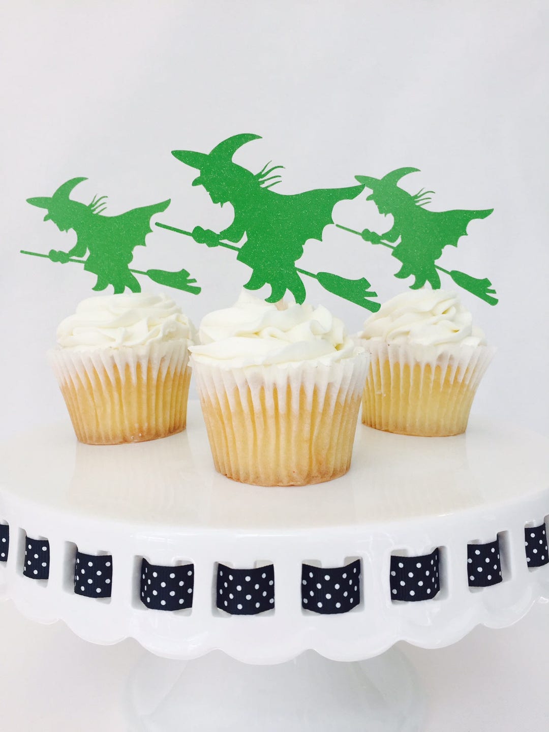 Witch Cupcake Toppers: Halloween Party Decorations - Set of 12 - Etsy
