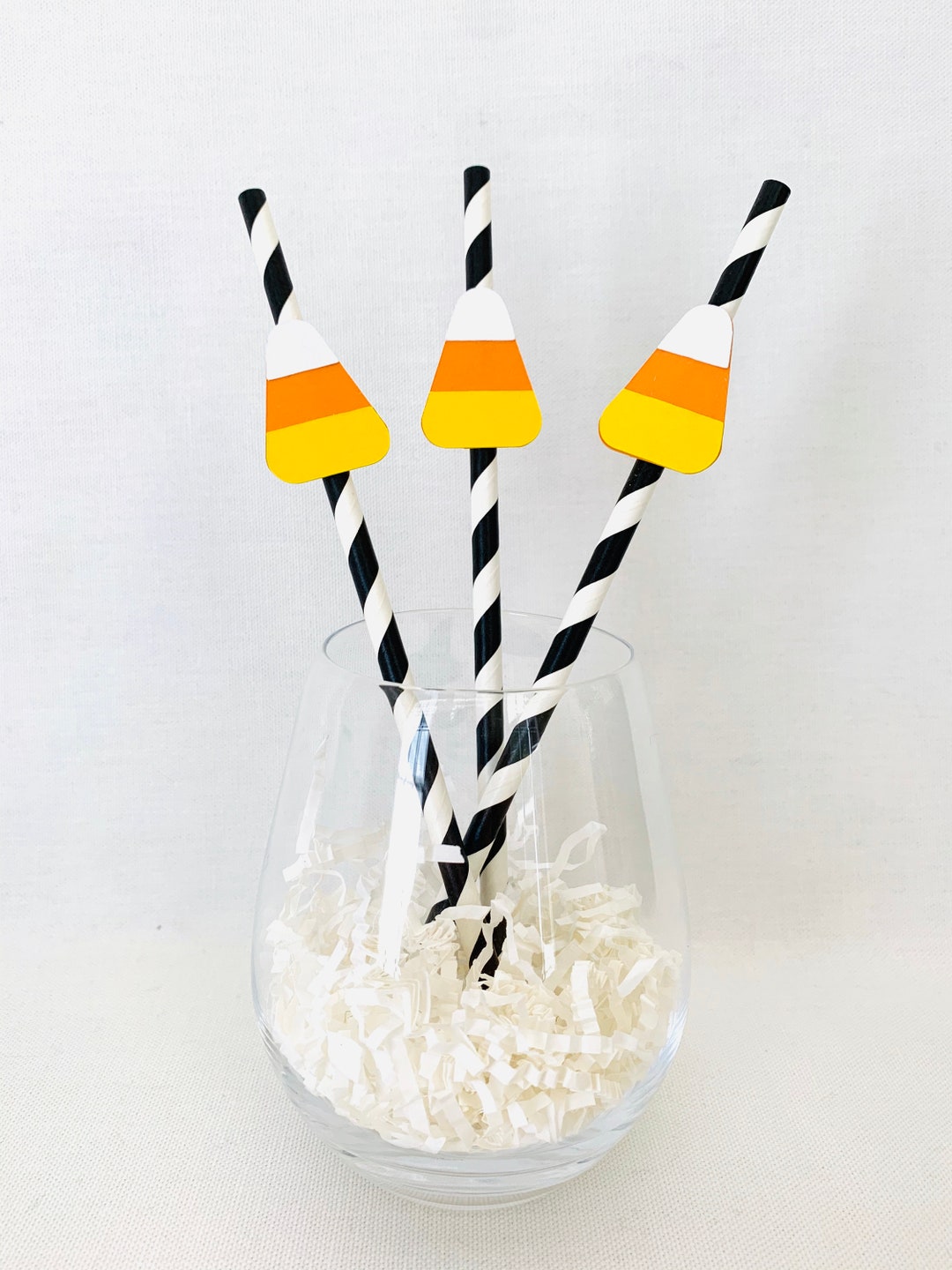 12 Candy Corn Straws - Halloween - Halloween Party - Autumn - Fall ...