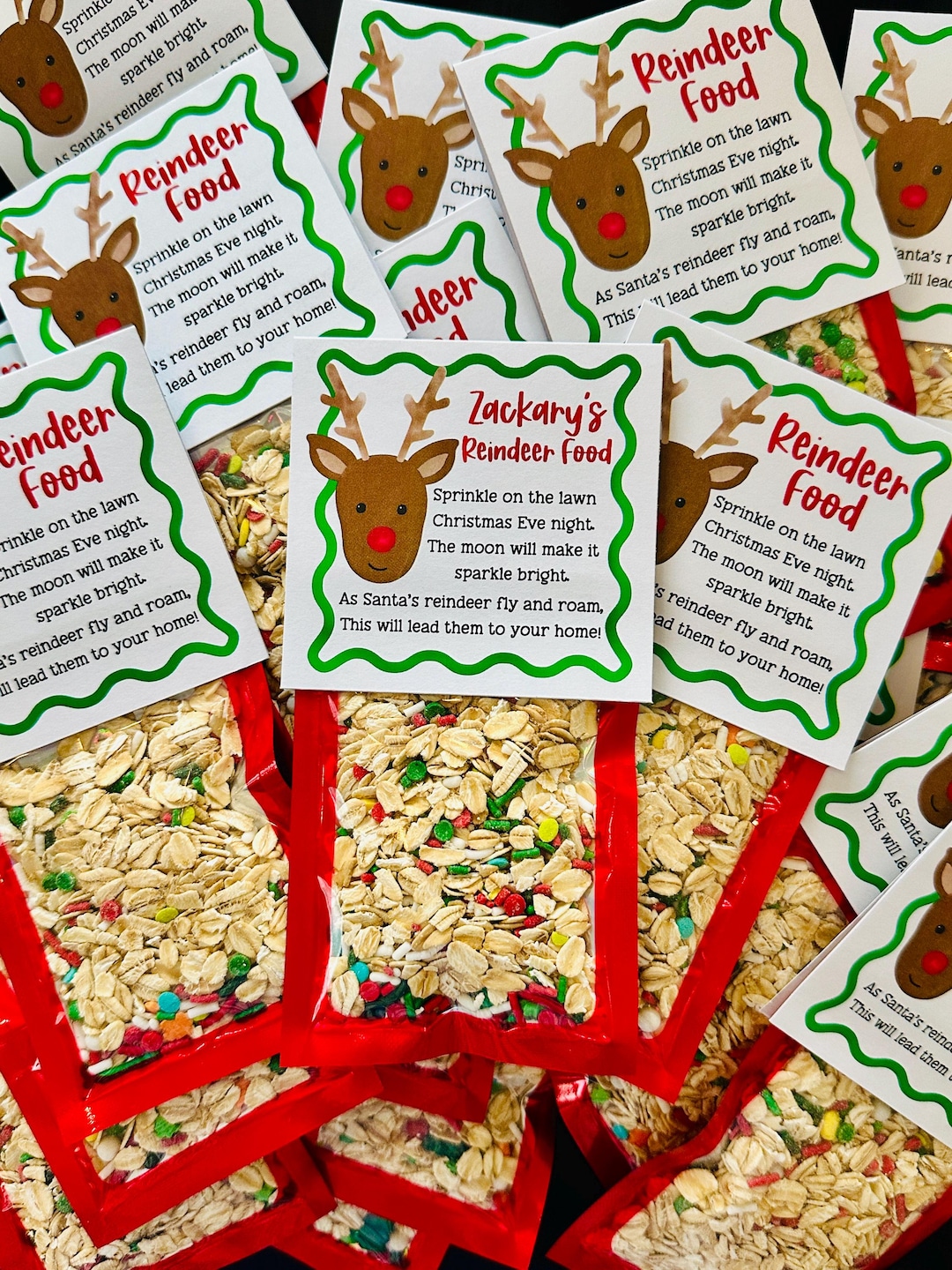 Reindeer Food, Christmas Eve Tradition, Personalized Reindeer Food ...