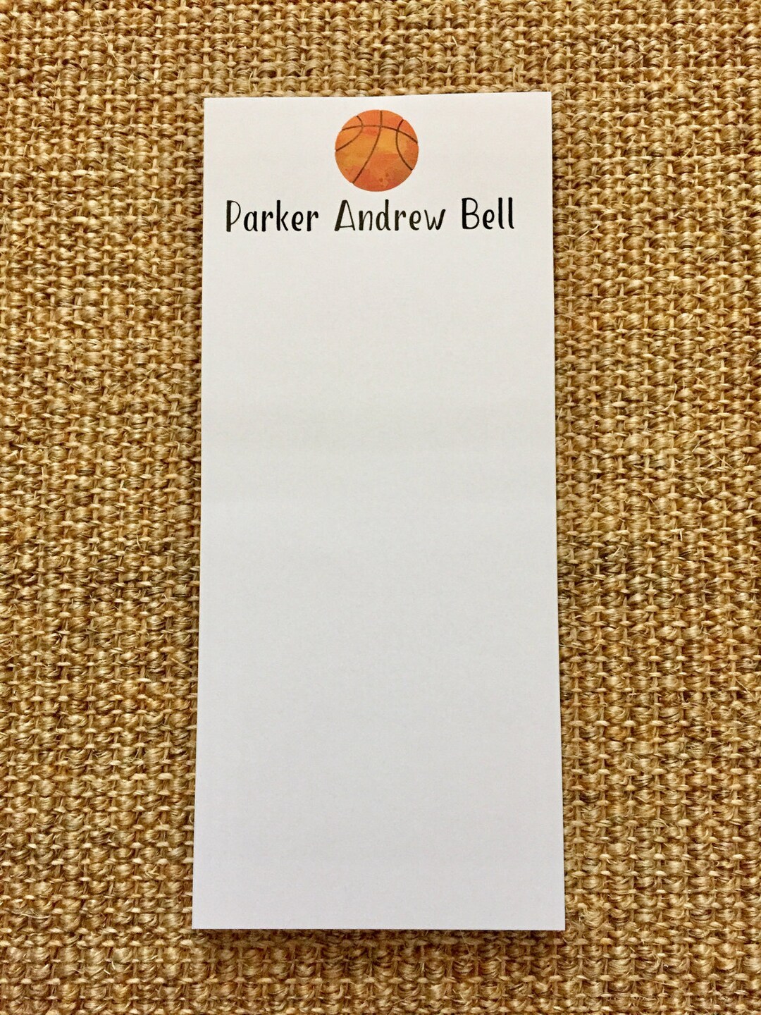 Basketball Notepad - Sports Notes - Personalized - Custom - Desk ...