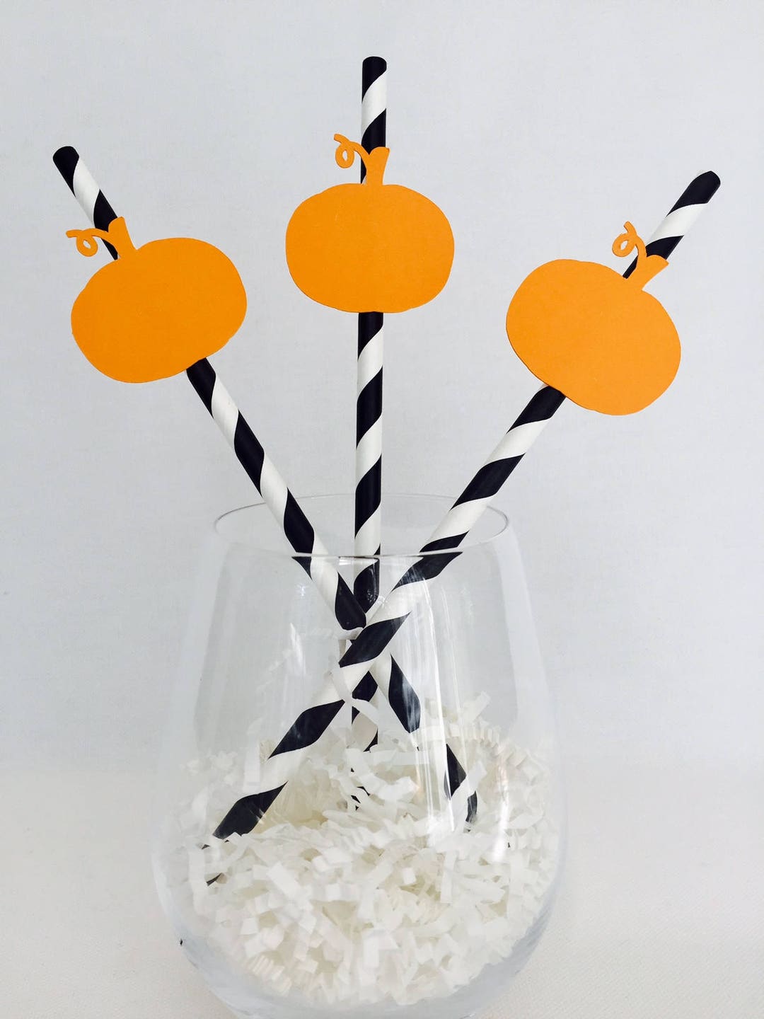 12 Pumpkin Halloween Straws - Halloween Party - Happy Halloween - Party ...