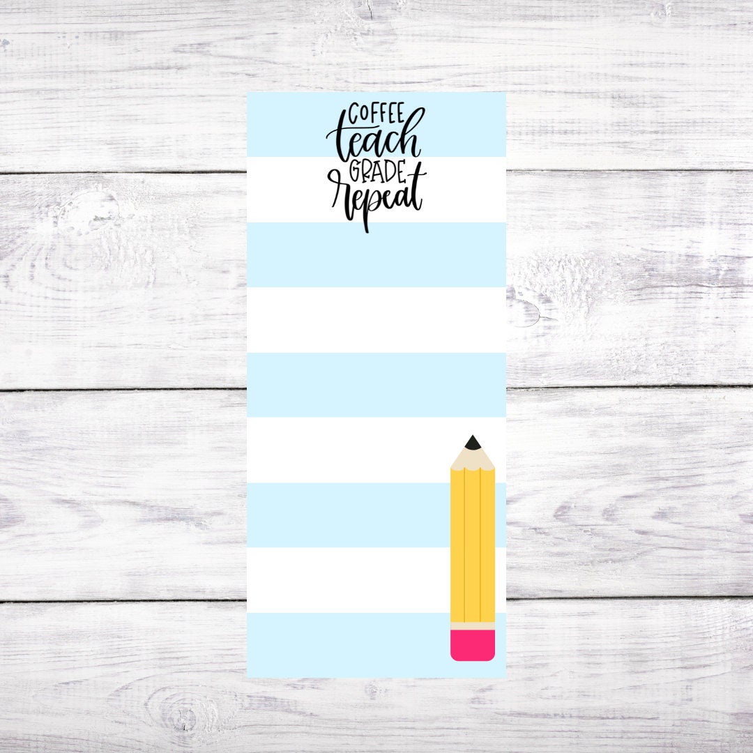 Teacher Notepad - End of Year School Year Gift - Teacher Appreciation ...