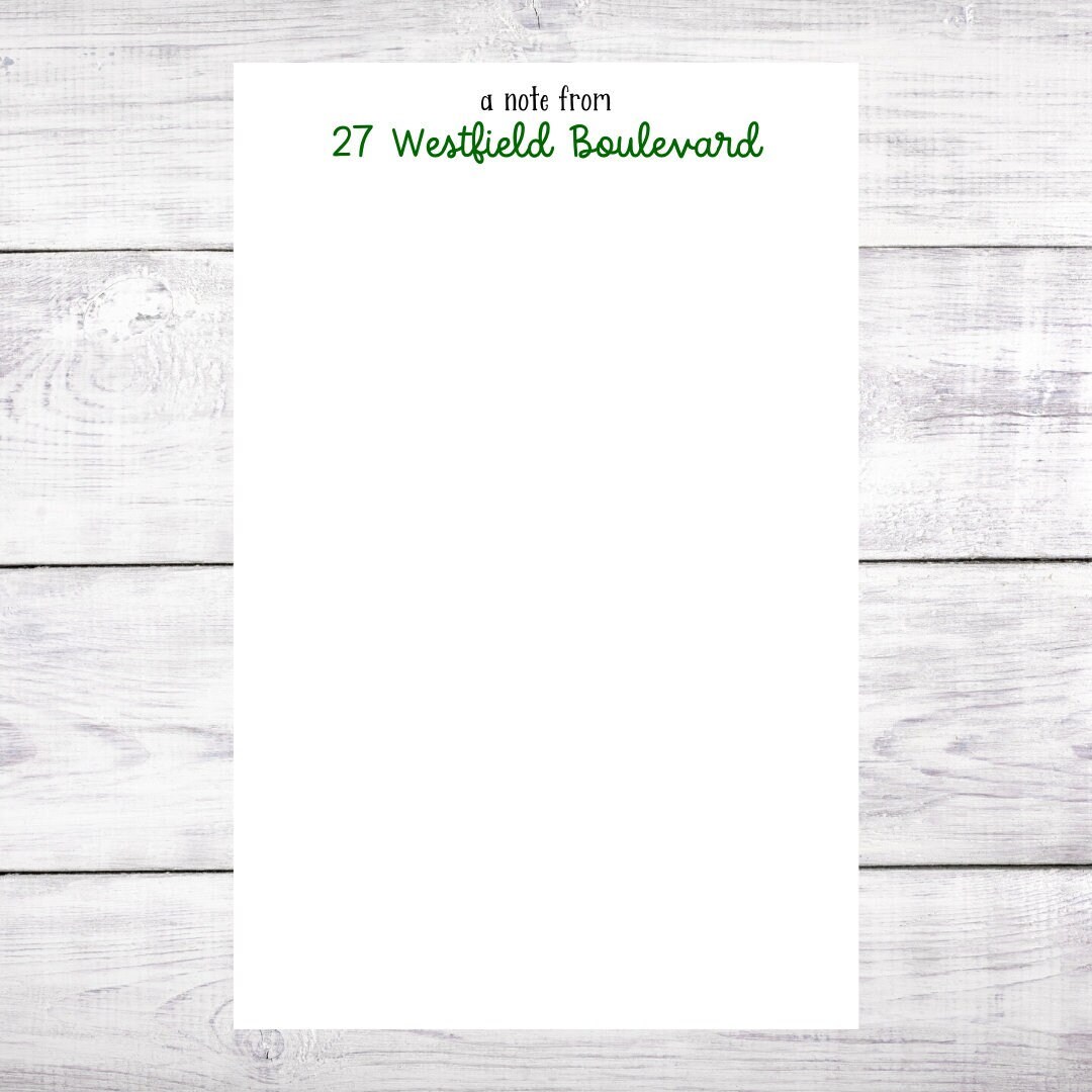 Personalized Address Notepad: Custom Stationery Gift - Etsy