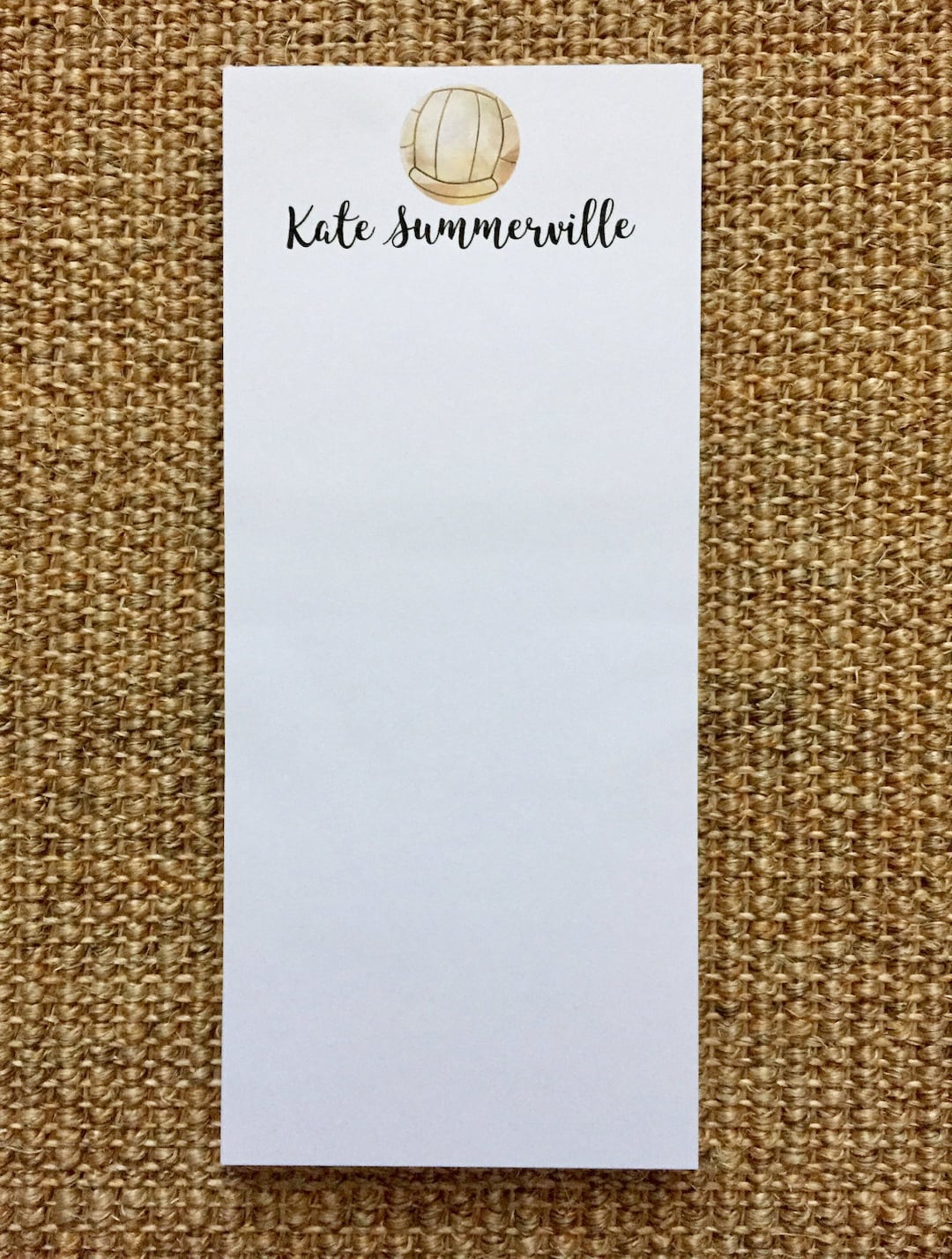 Volleyball Notepad - Sports Notes - Personalized - Custom - Desk ...