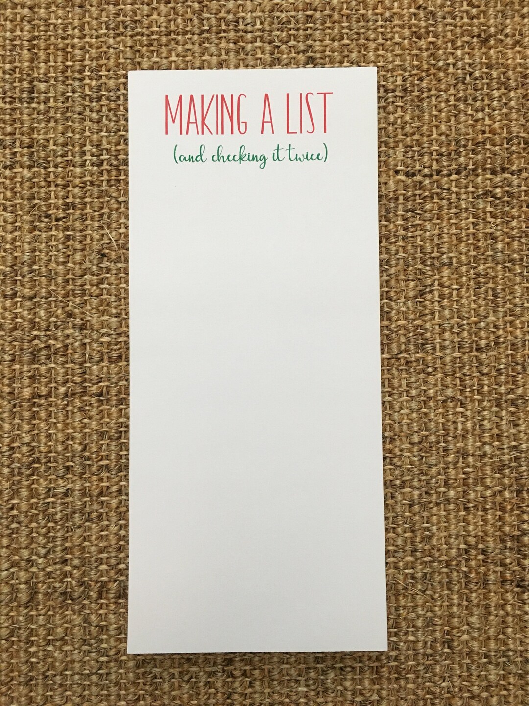 Making a List, Checking It Twice - Notepad - Christmas - Funny ...