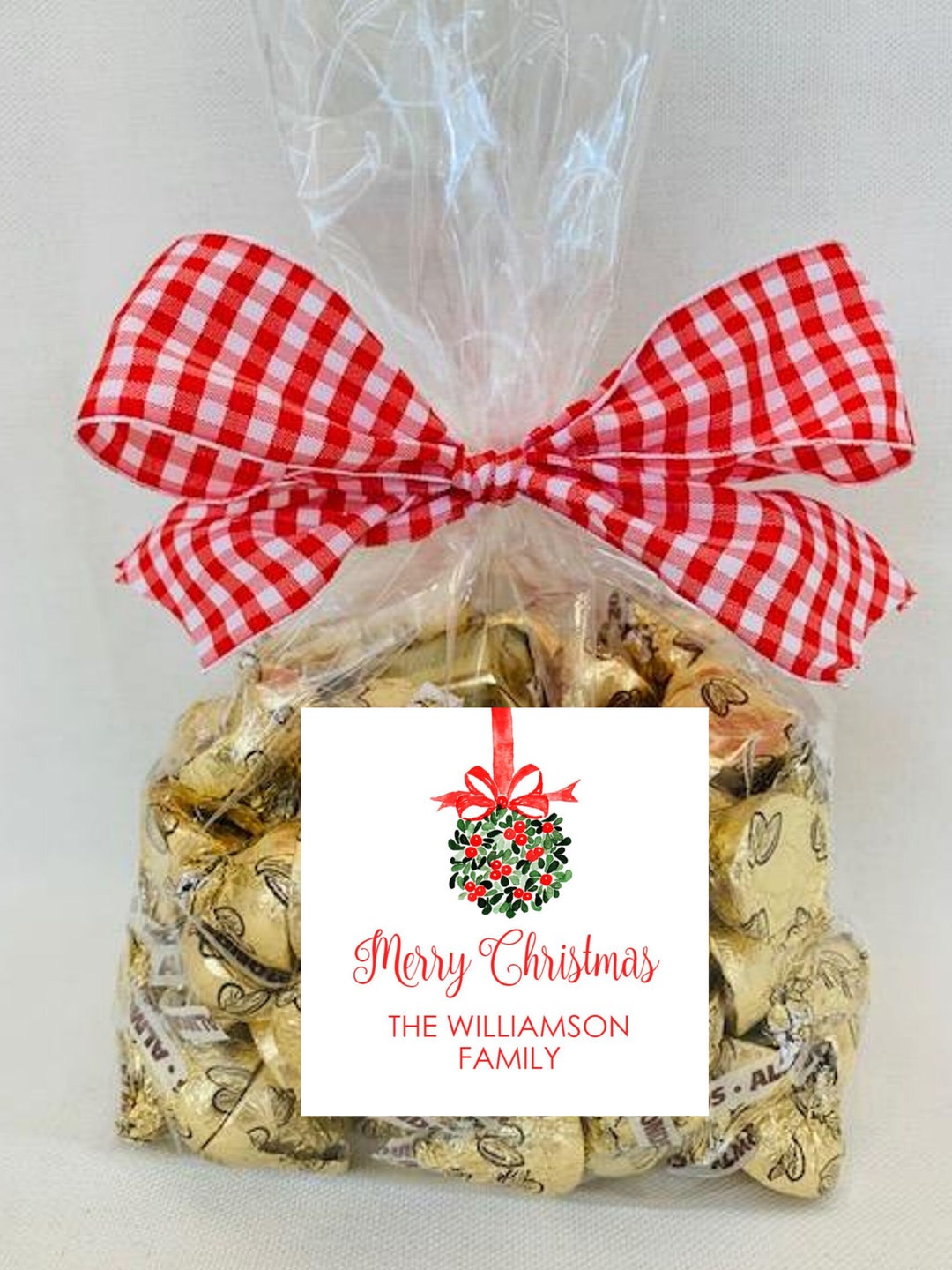 24 Personalized Christmas Gift Stickers, Christmas Stickers, Gift ...