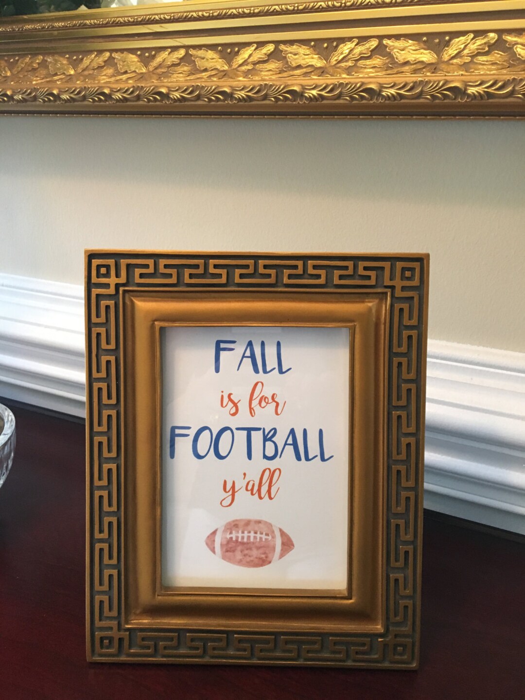 Fall is for Football Y'all - Art Print - College - Pro - Team Colors ...