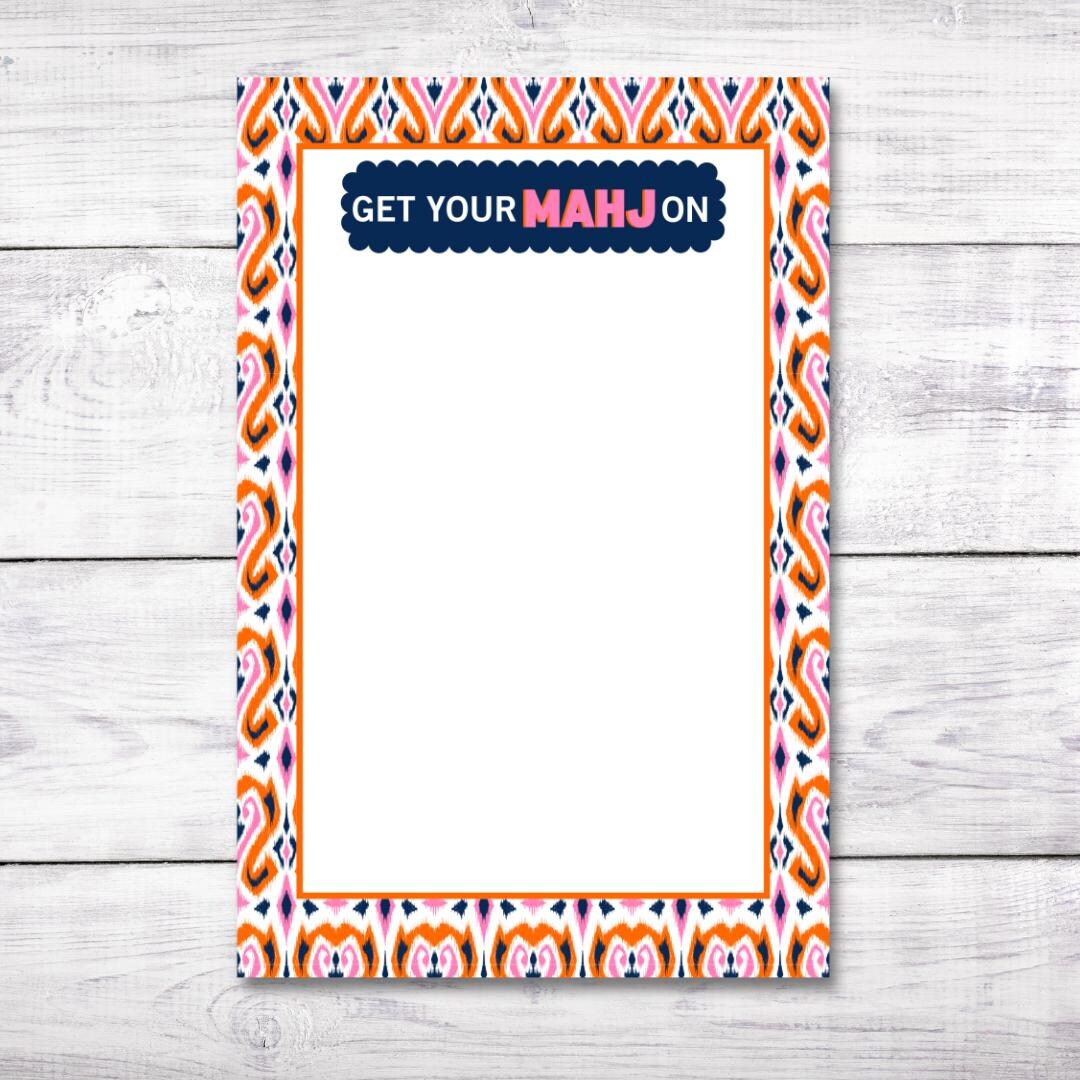 Mahjong Notepad, Mahj Funny Notepad, Get Your Mahj On, Hostess Gift ...