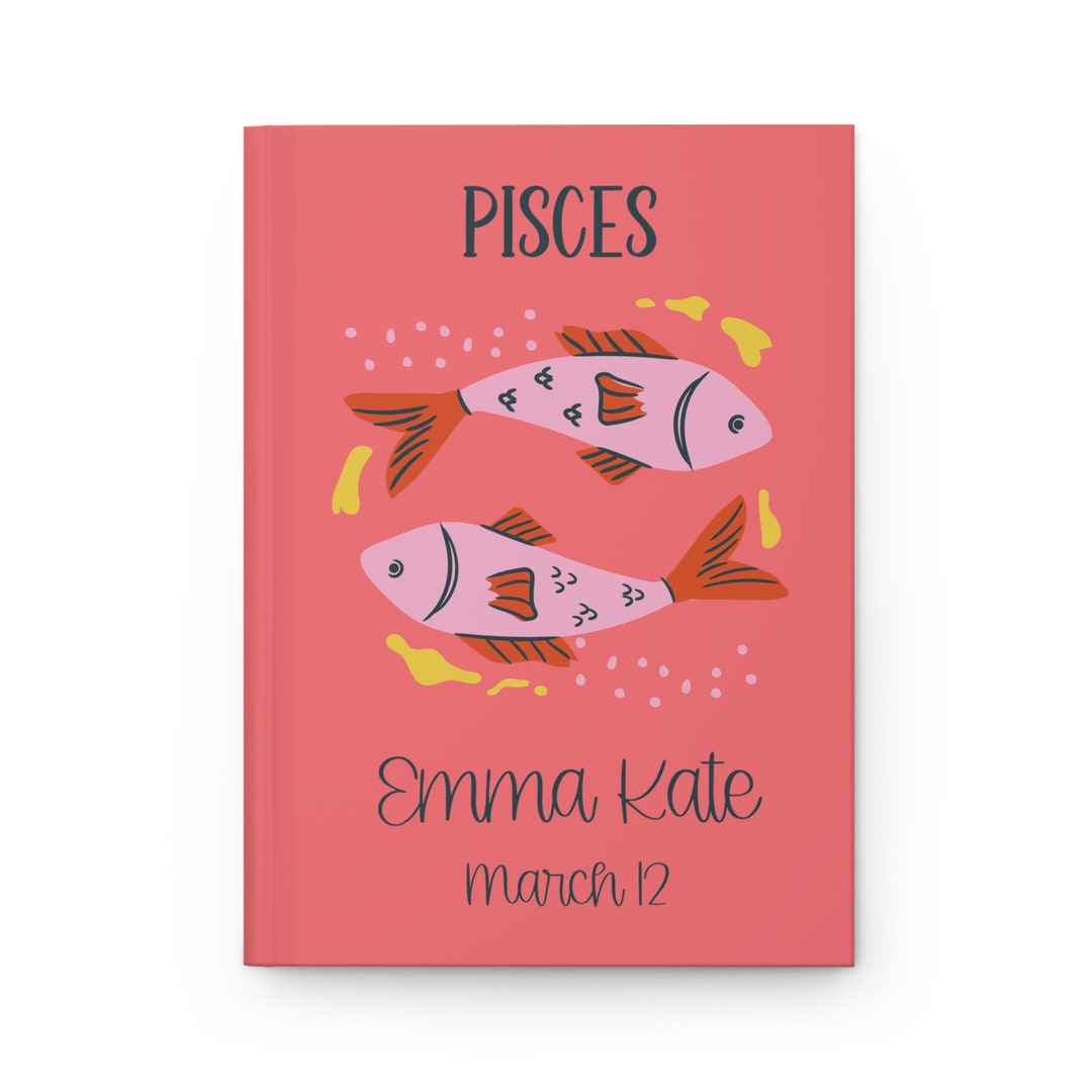 Personalized Pisces Zodiac Journal: Astrology Gift, Lined Notebook - Etsy