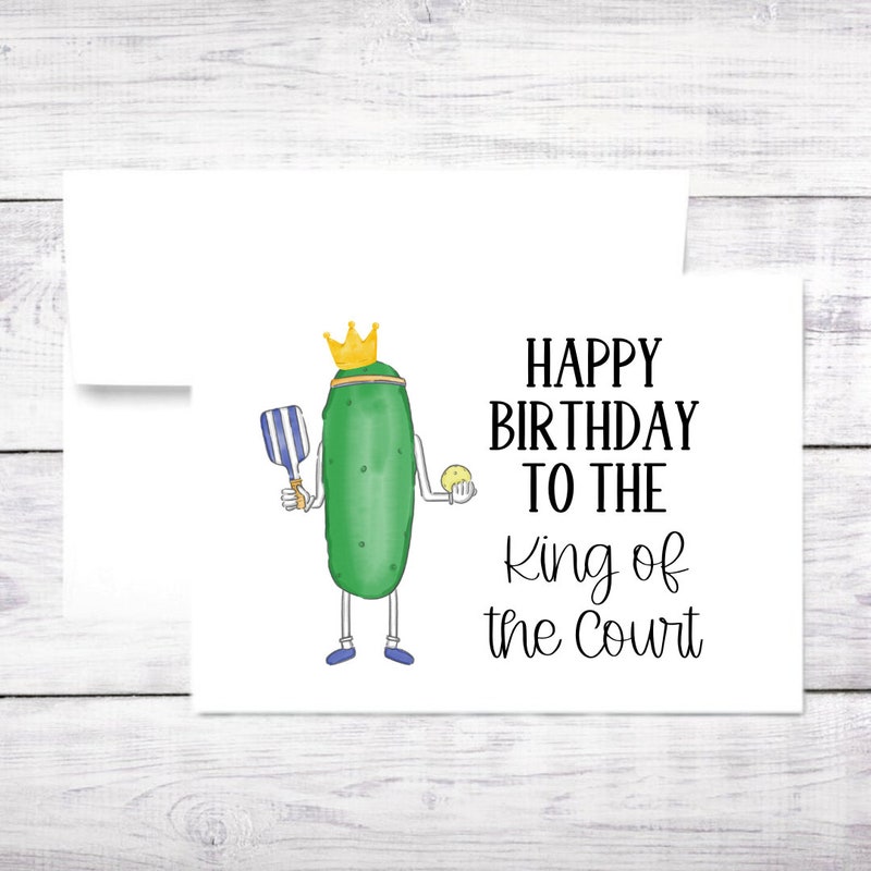 Pickleball Birthday Card - Etsy