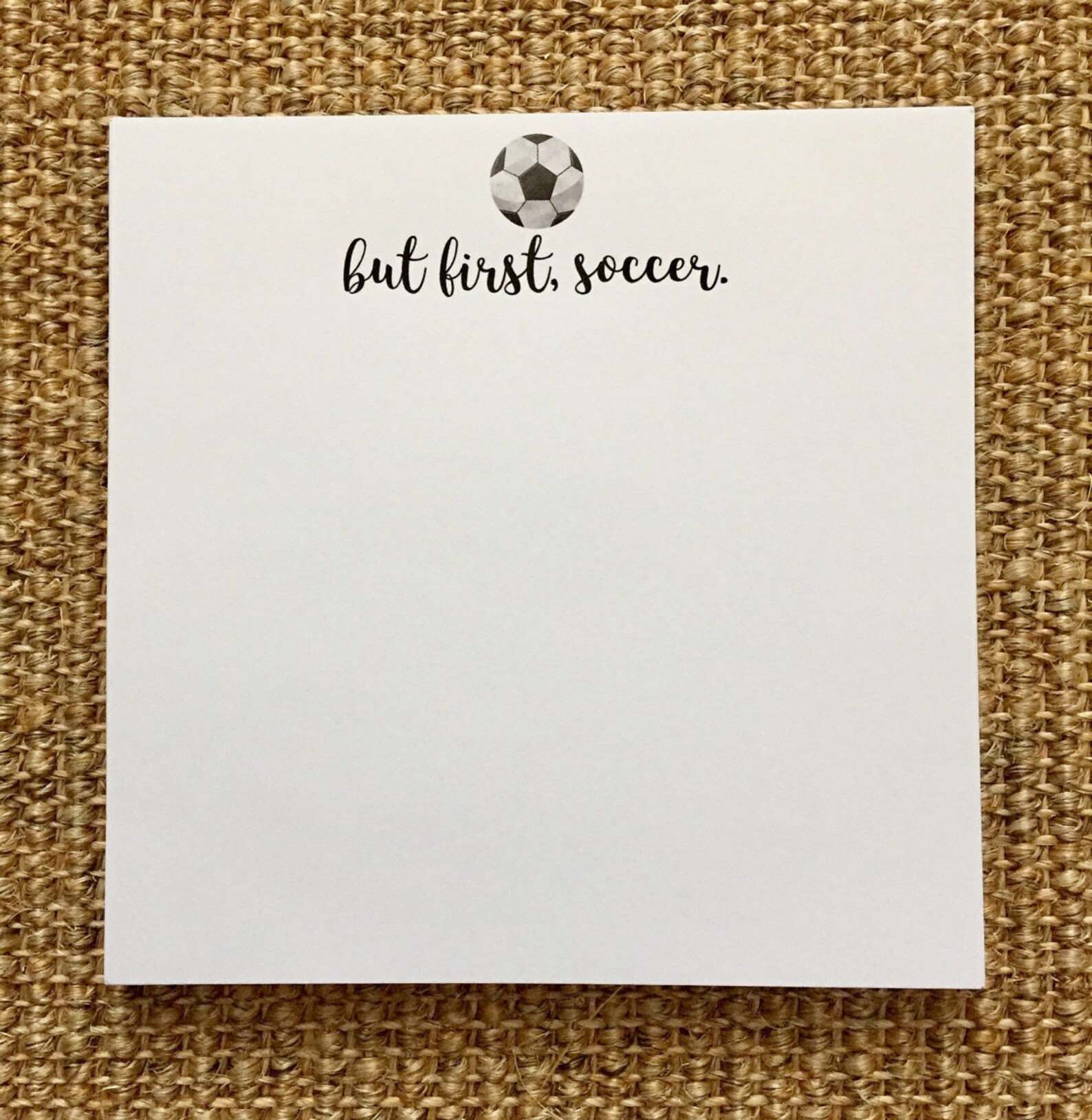 But First Soccer Notepad - Sports - Team - Notes - Desk - Custom ...