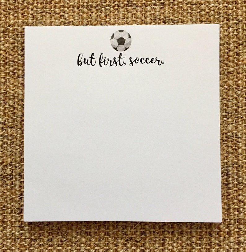But First Soccer Notepad Sports Team Notes Desk - Etsy