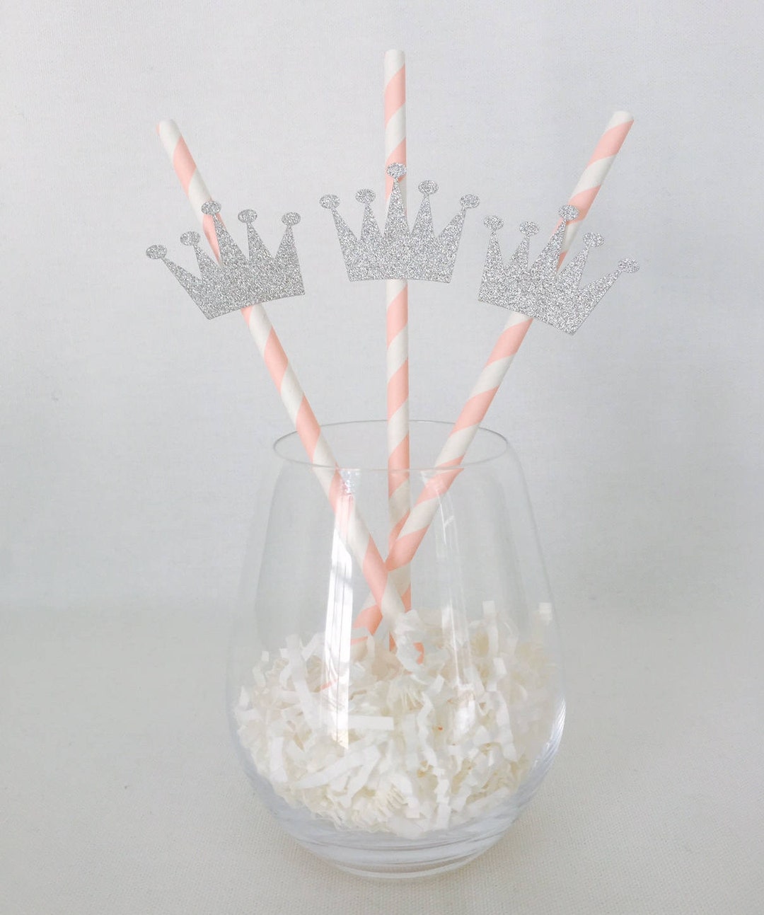12 Crown Party Straws Princess Birthday Party Princess Party Royal ...