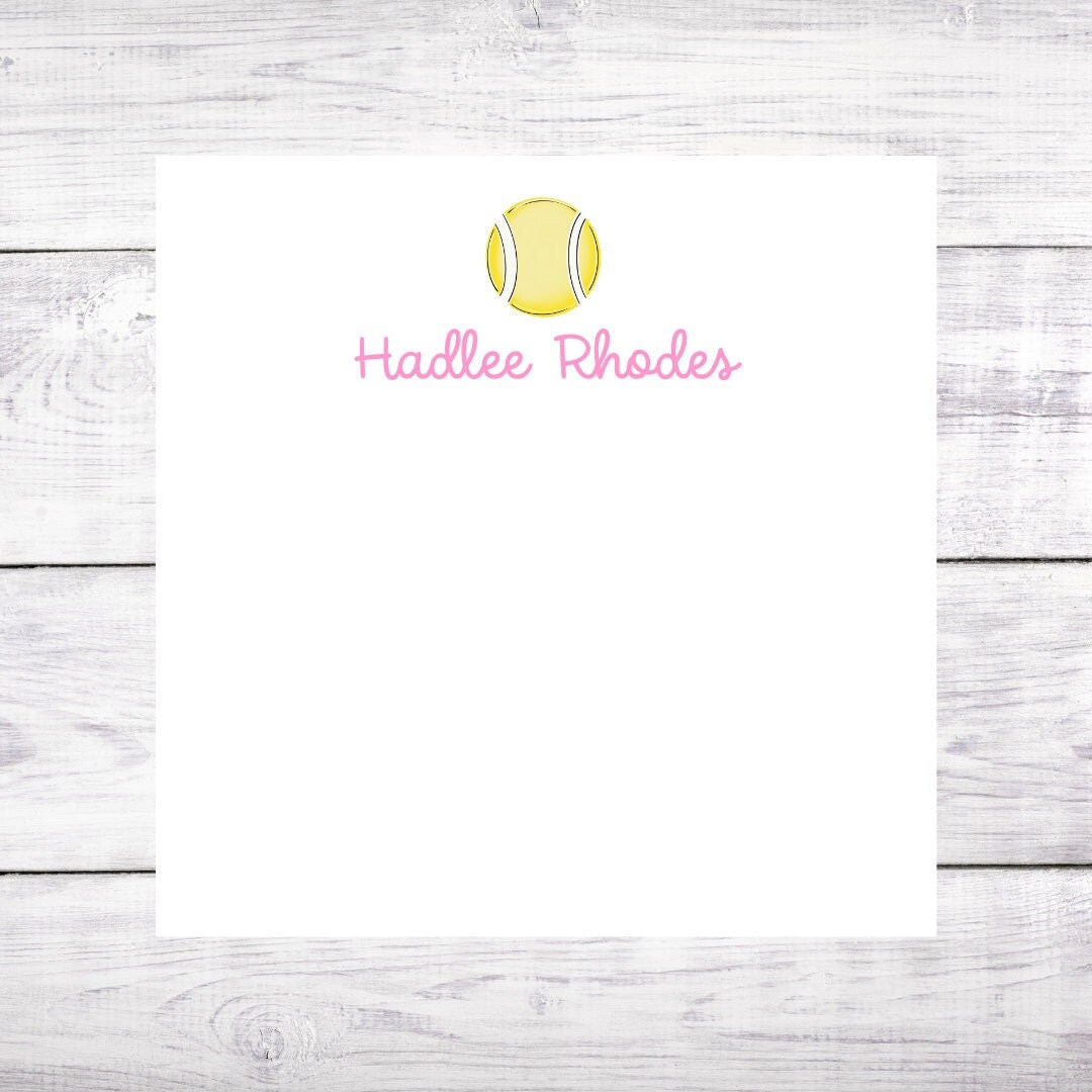 Personalized Tennis Notepad: Sports Gift for Coach - Etsy