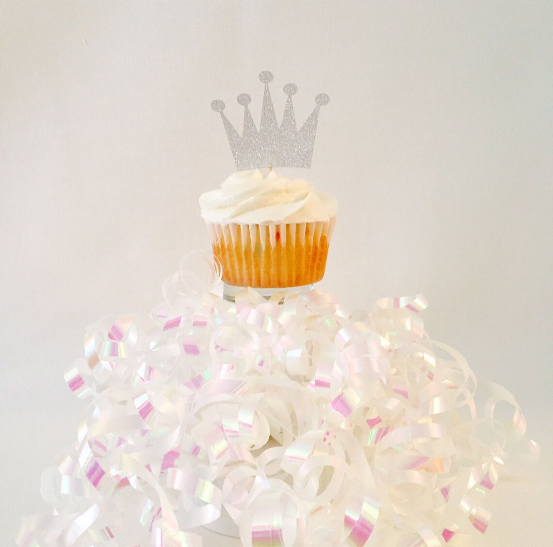 Crown Cupcake Toppers Princess Party Royal Birthday | Etsy