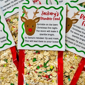 Reindeer Food, Christmas Eve Tradition, Personalized Reindeer Food ...