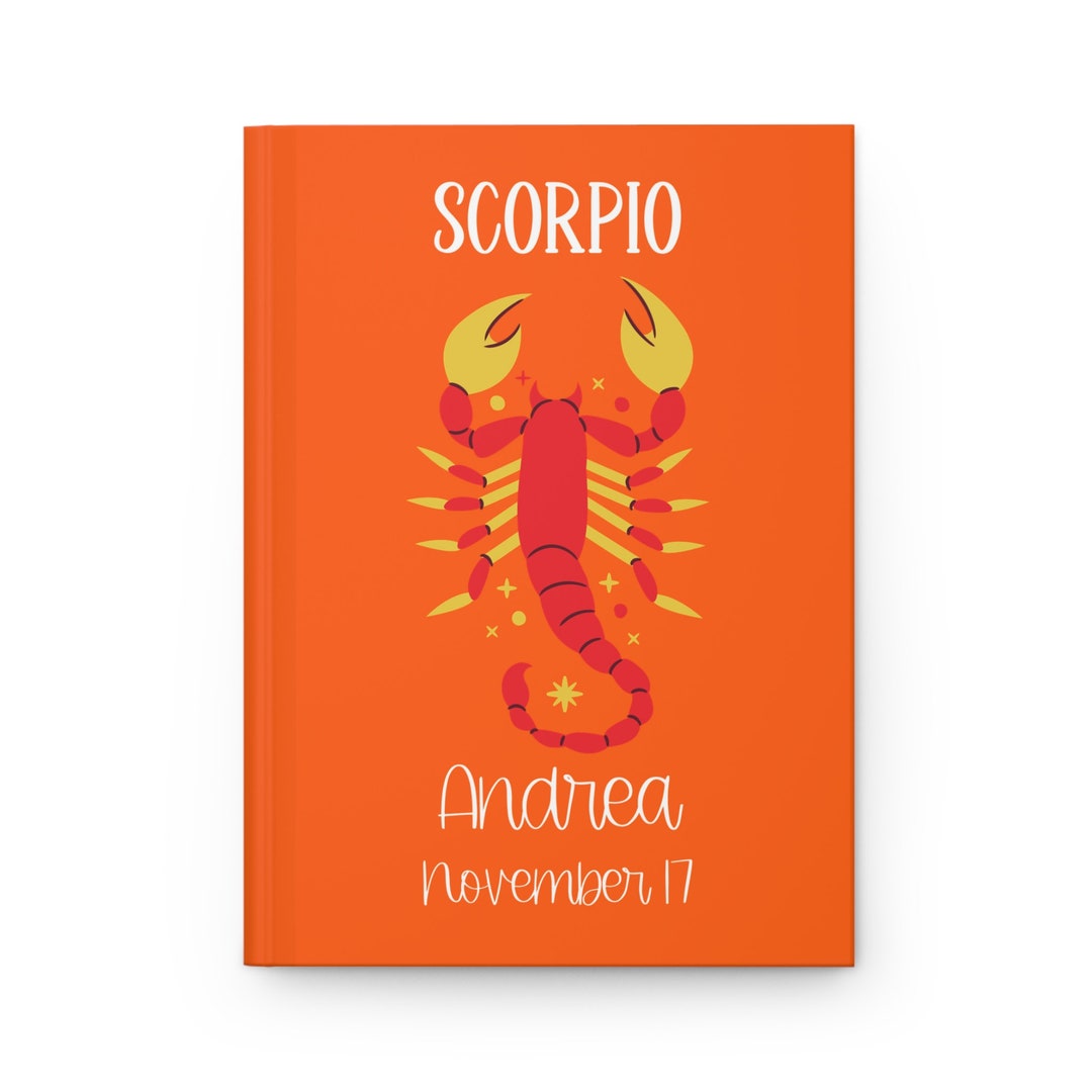 Personalized Scorpio Zodiac Journal: Astrology Gift, Lined Notebook - Etsy
