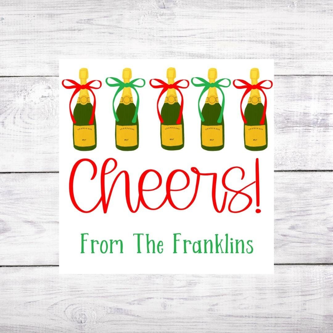 24 Personalized Christmas Gift Stickers, Christmas Stickers, Gift ...