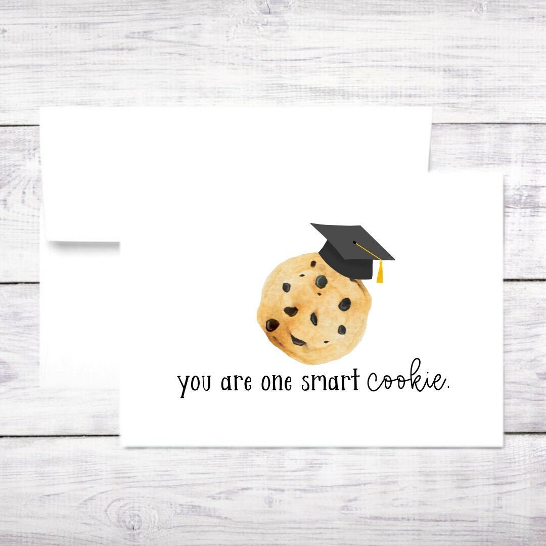 Graduation Card Smart Cookie Class of 2022 Funny High School College ...